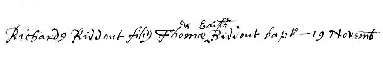 Richard Ridout of Sherborne and Richard Ridout of North Wootton: the ...